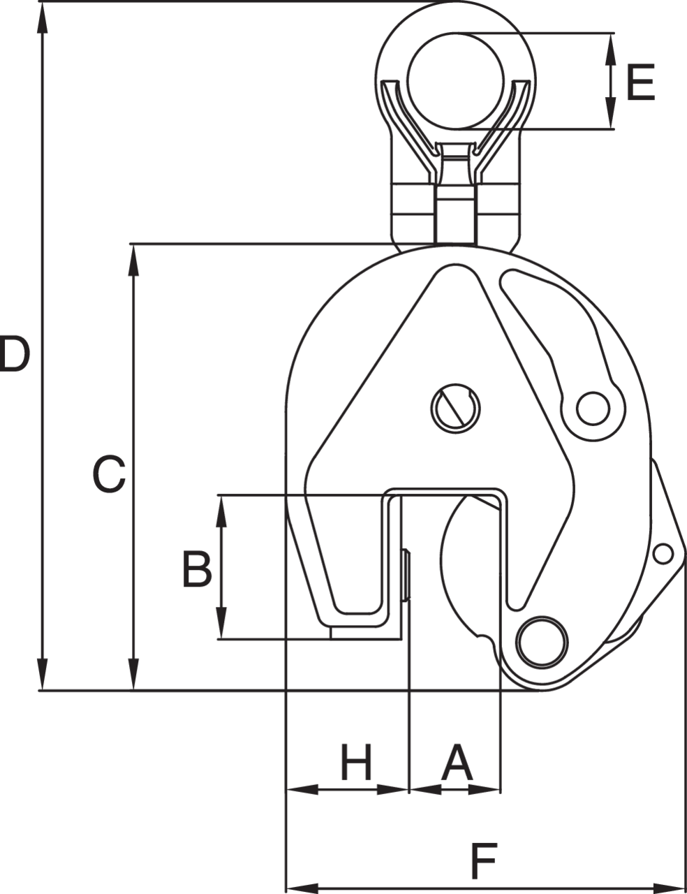 Vertical Lifting Clamp IPU10/S Crosby - CERTEX Svenska