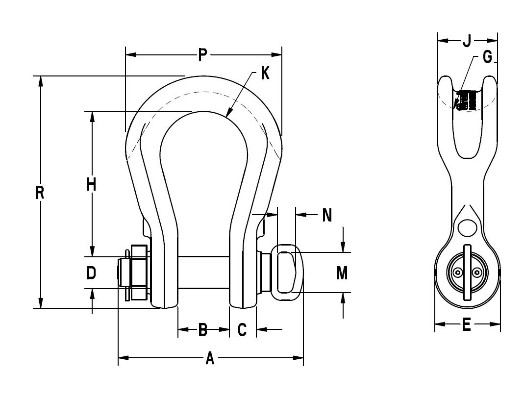 Wide Body Shackle - CERTEX Svenska
