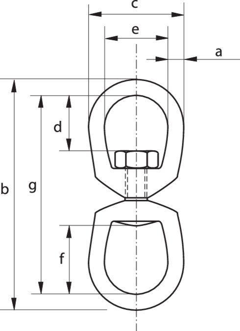 Regular Swivel G-7713, Eye/Eye | CERTEX Svenska