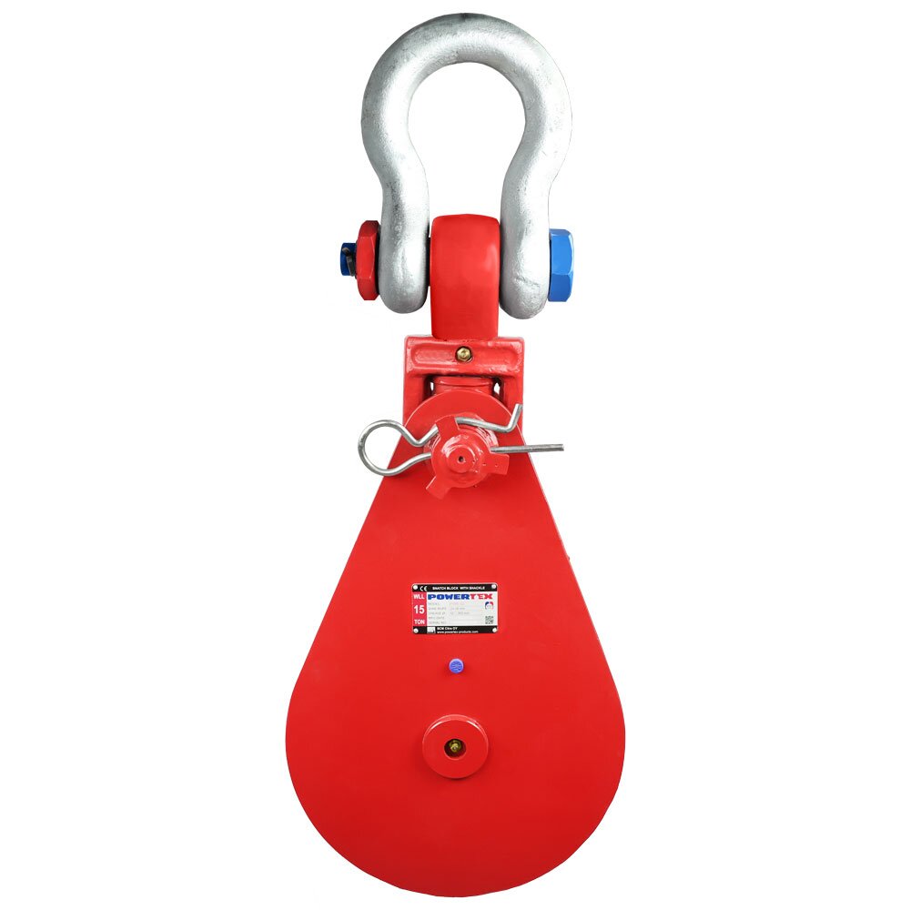 POWERTEX Snatch Block with Shackle | CERTEX Svenska